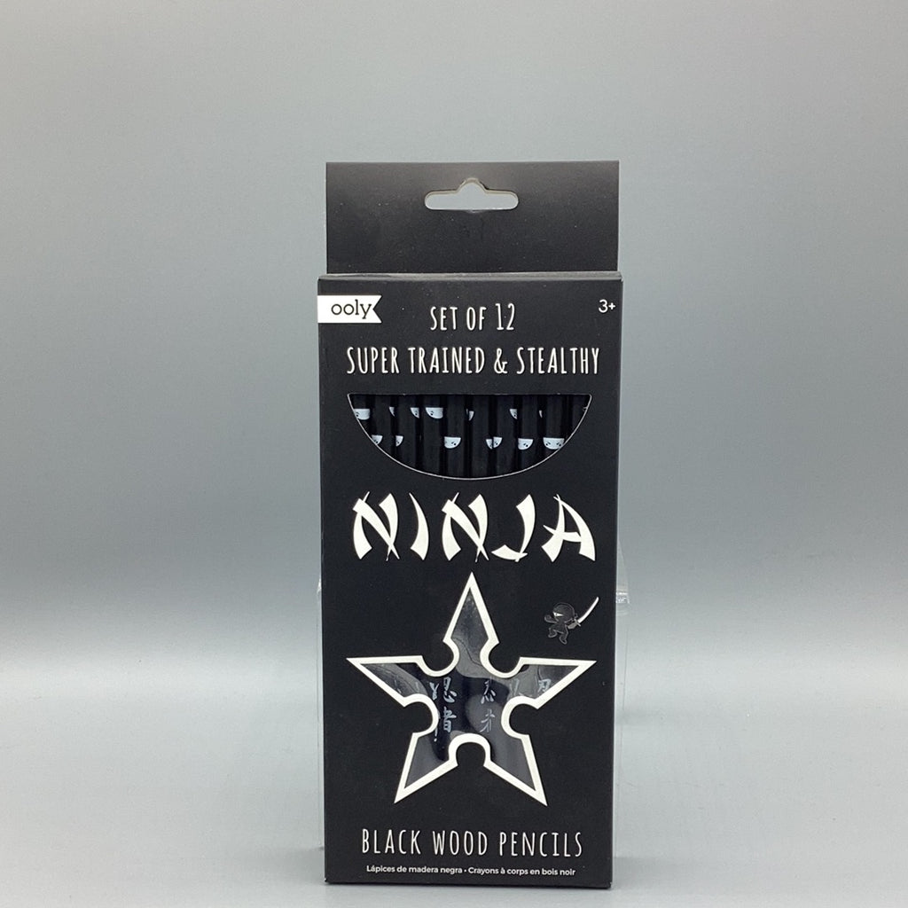 Ninja Black Wood Pencils – CURIO Art Studio